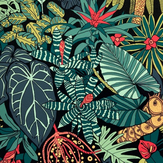 Jungle Leaves Pattern Print/ Tropical Plant Print/ Botanical - Etsy UK