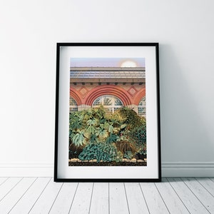 Standen House Conservatory Window Print/ Botanical Illustration Poster ...