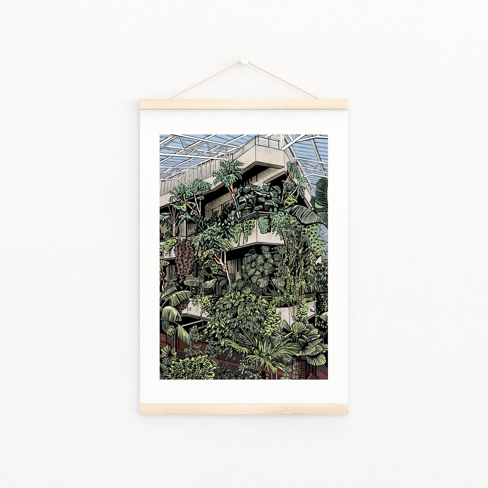 Barbican Conservatory Print/ Barbican London Poster/ Urban | Etsy