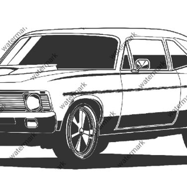 Chevy Nova Svg - Etsy