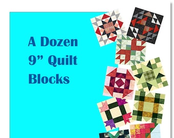 A Dozen 12" Quilt Block Patterns - Etsy