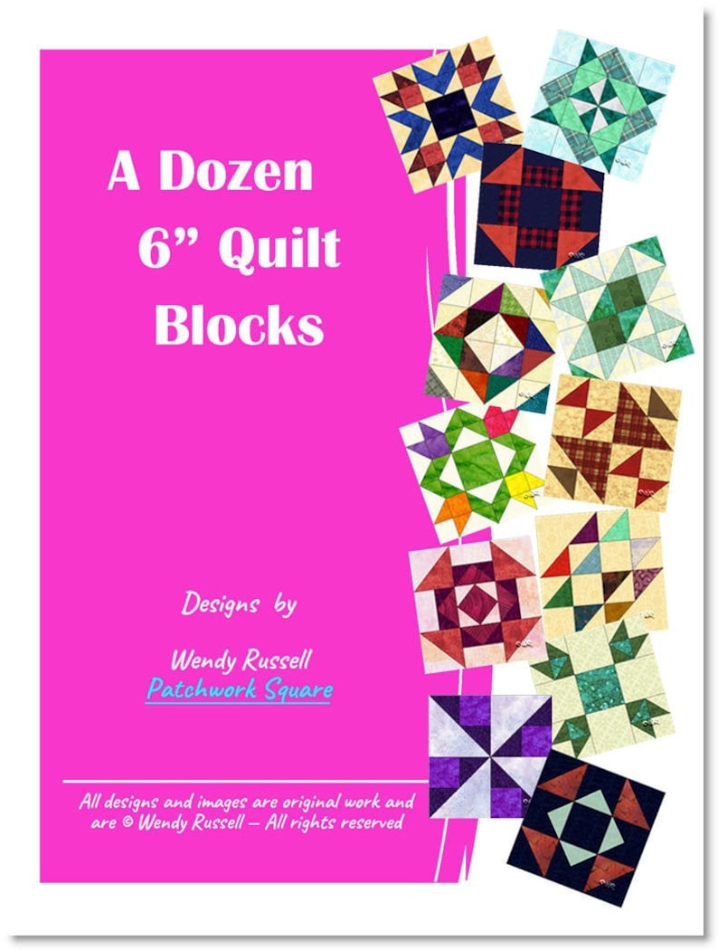 A Dozen 6" Quilt Block Patterns - Etsy Canada