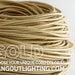 Gold Wire - Fabric Cord by the Foot - 18AWG - 2/18 Copper Lamp Wire ...