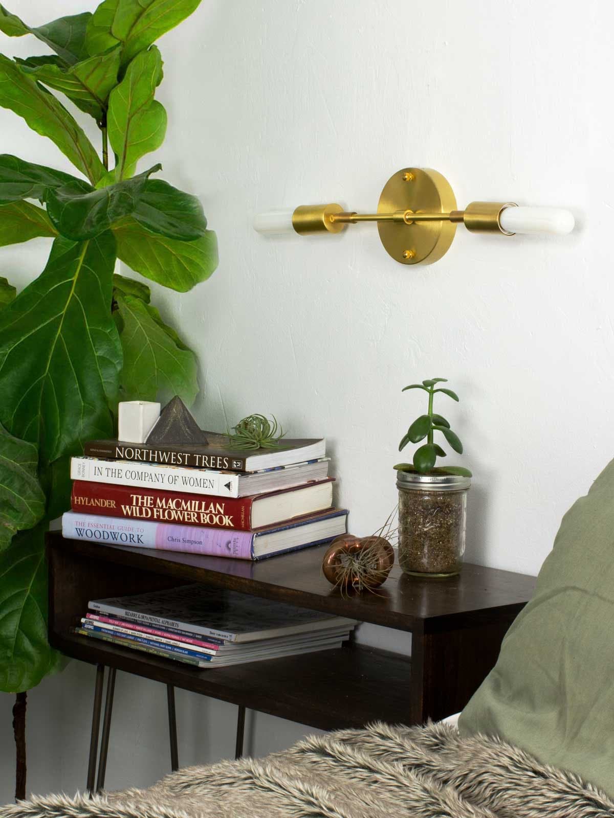 Double Hinge Arm Wall Sconce Custom Finish Two Light Wall - Etsy