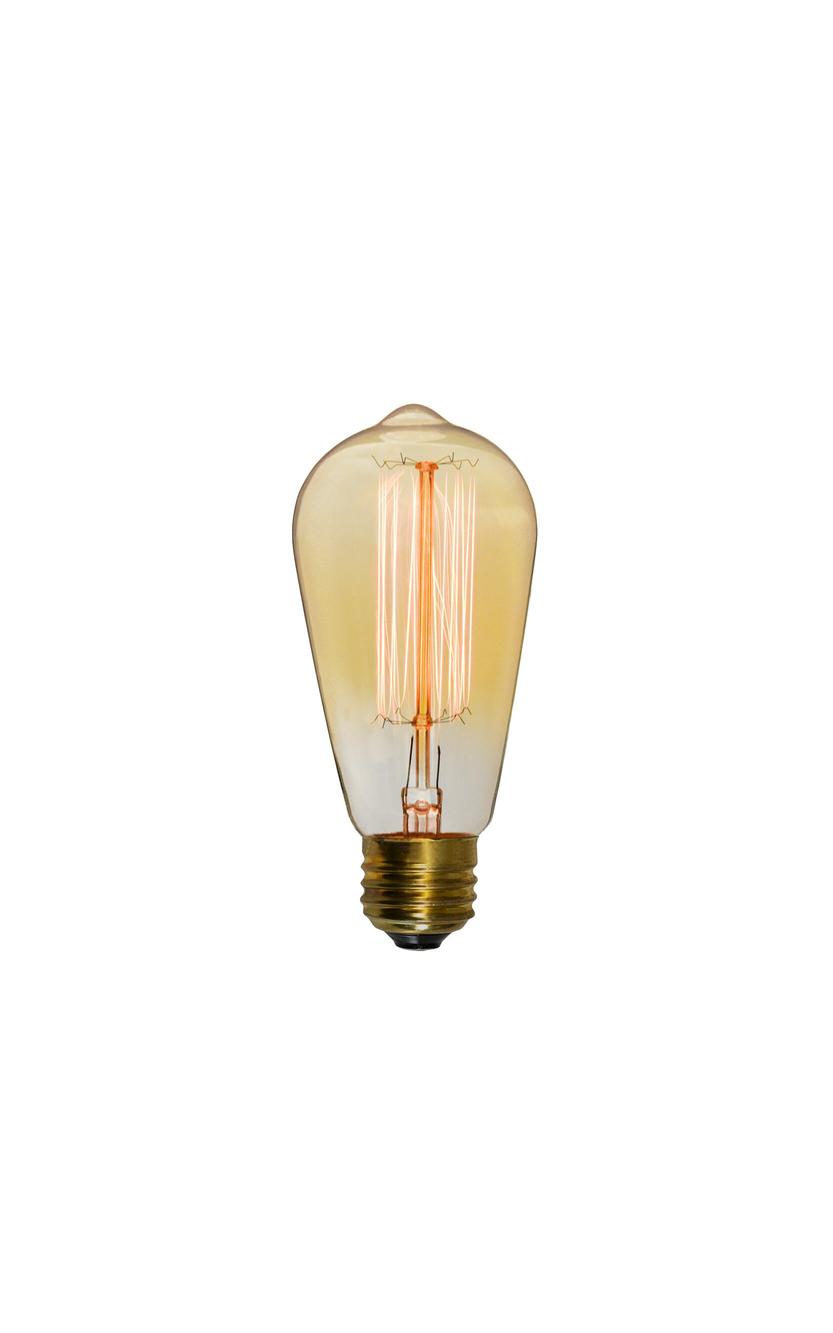 Antique Edison Bulb 40 Watt Antique Style Incandescent Light Bulb Amber ...