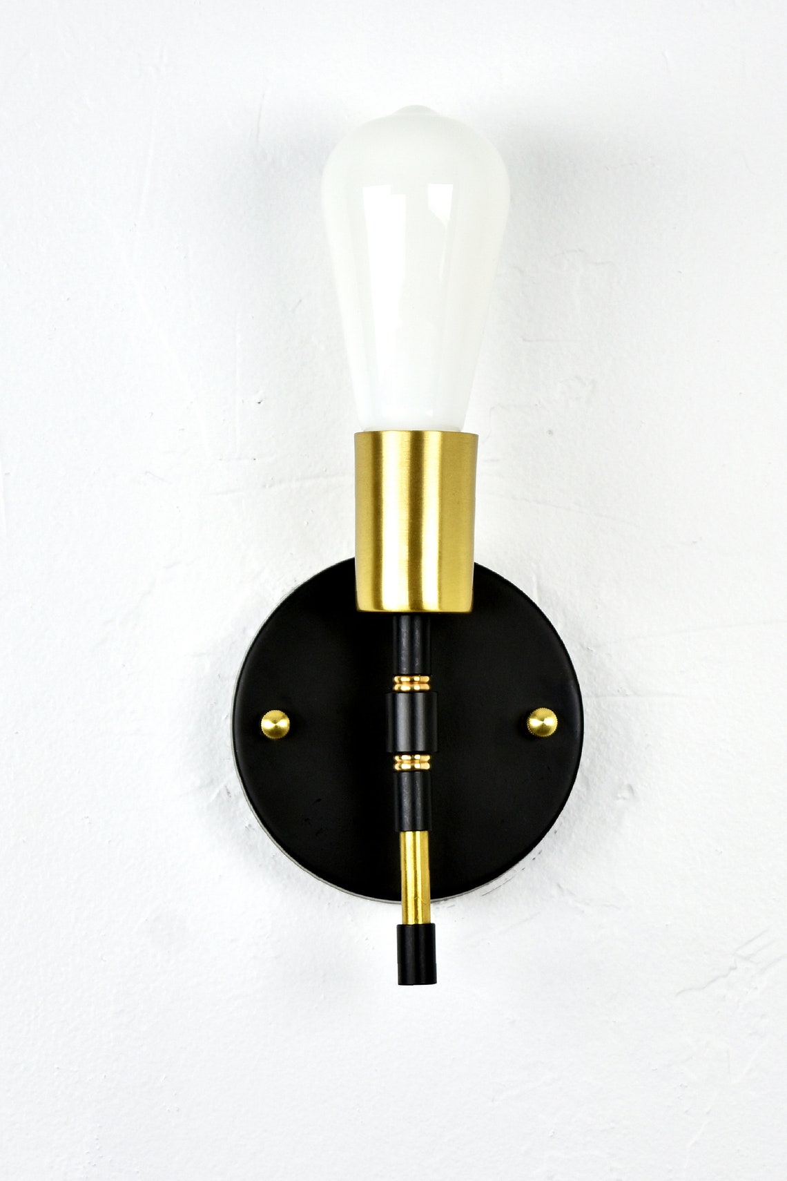 Modern Brass Torch Wall Sconce Single Lamp Wall Fixture - Etsy