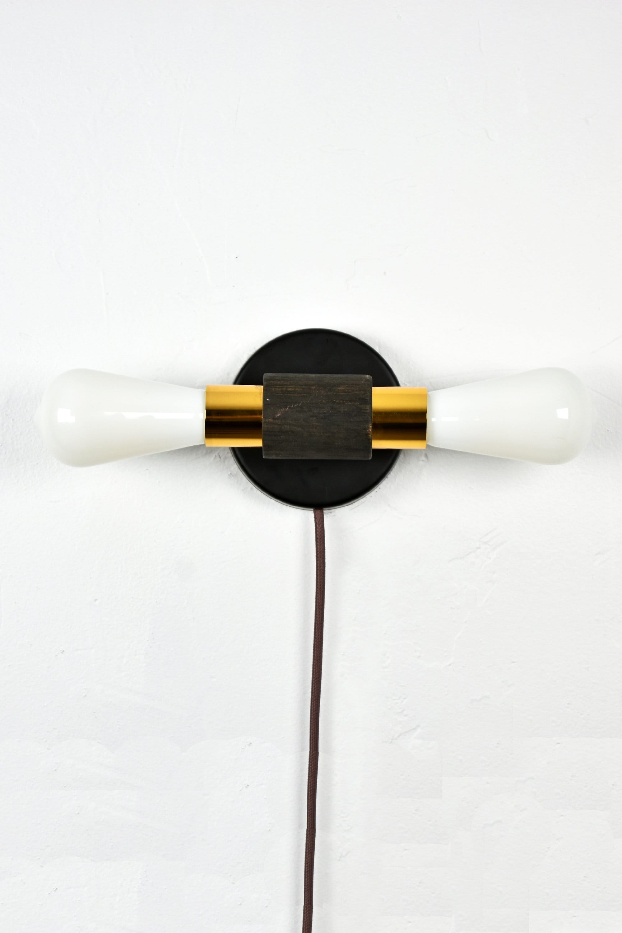 Modern Wood Double Wall Sconce - Custom Finishes - Two Light Wall ...