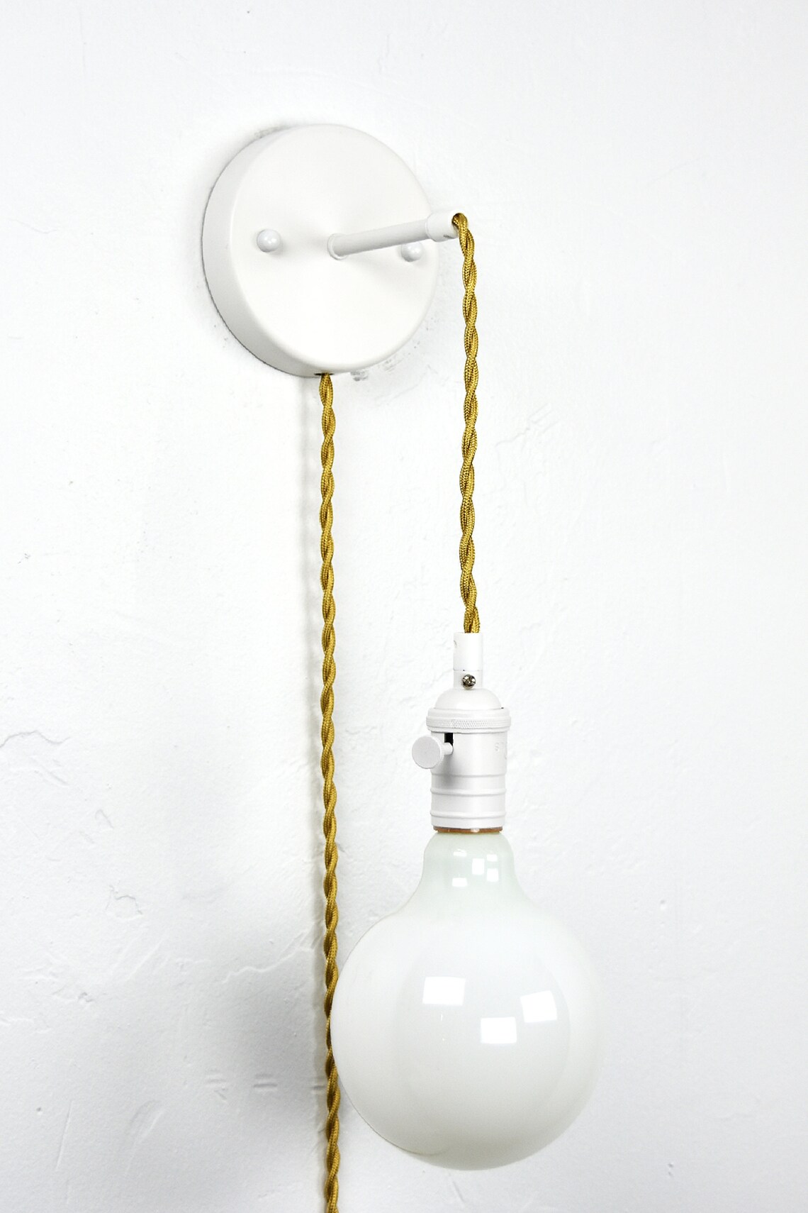 Plug in Adjustable Wall Sconce Custom Finish LED or - Etsy