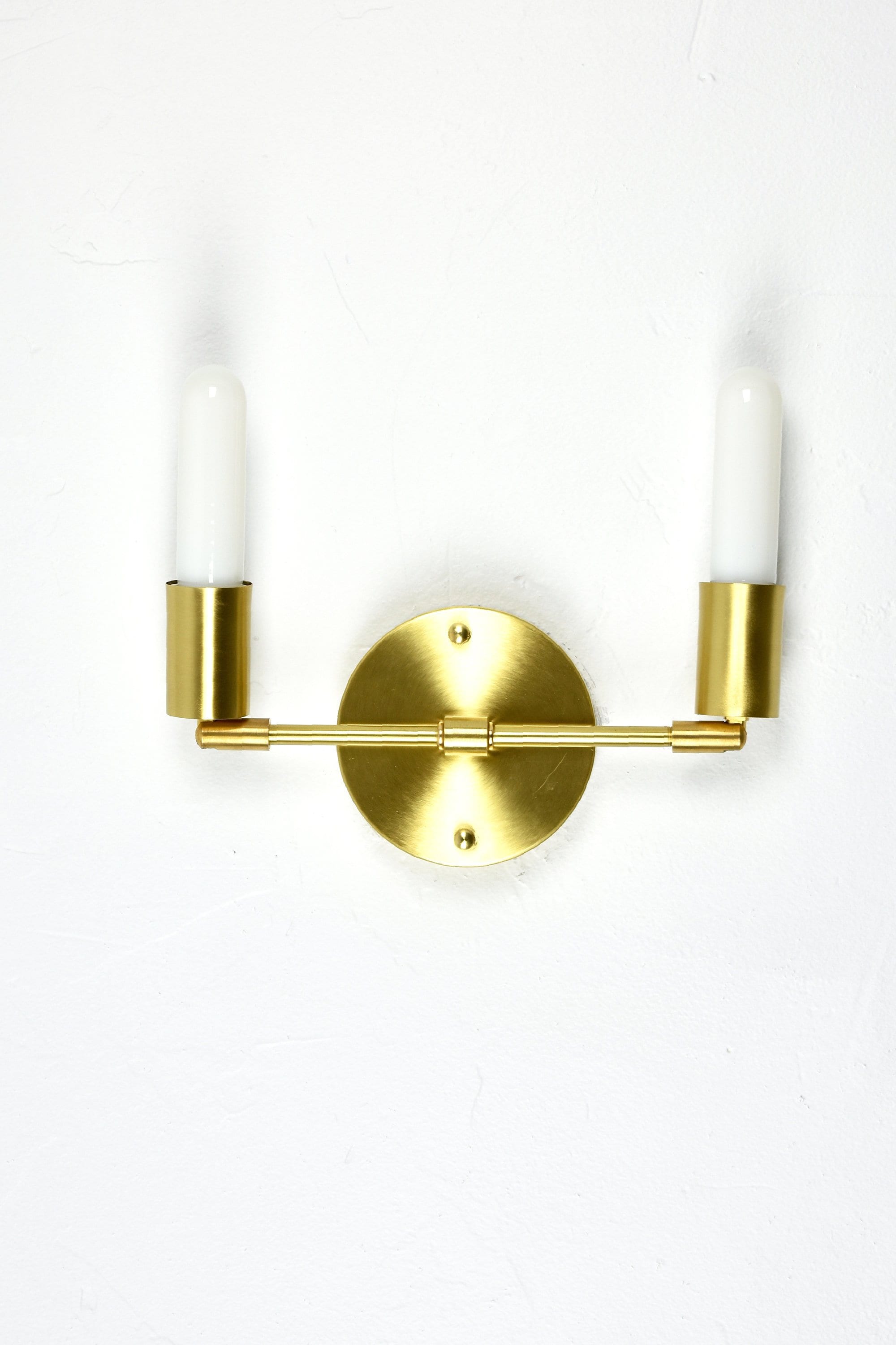 Double Hinge Arm Wall Sconce Custom Finish Two Light Wall - Etsy