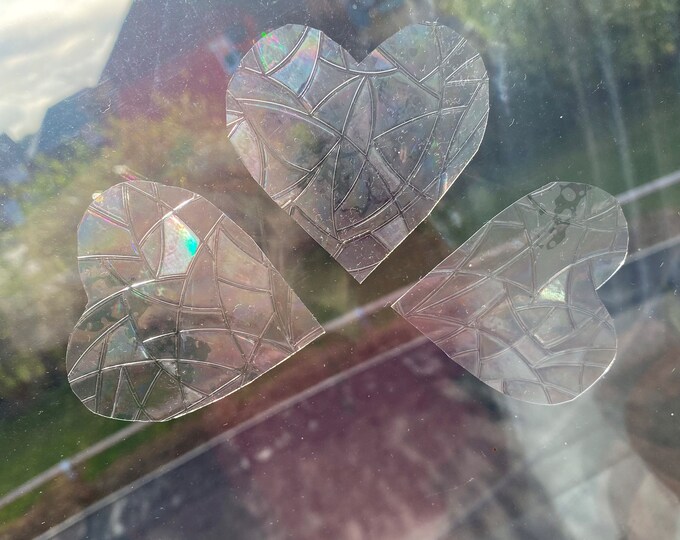 Heart Window Stickers, Heart Window Decal, Unicorn Window Decal - Etsy