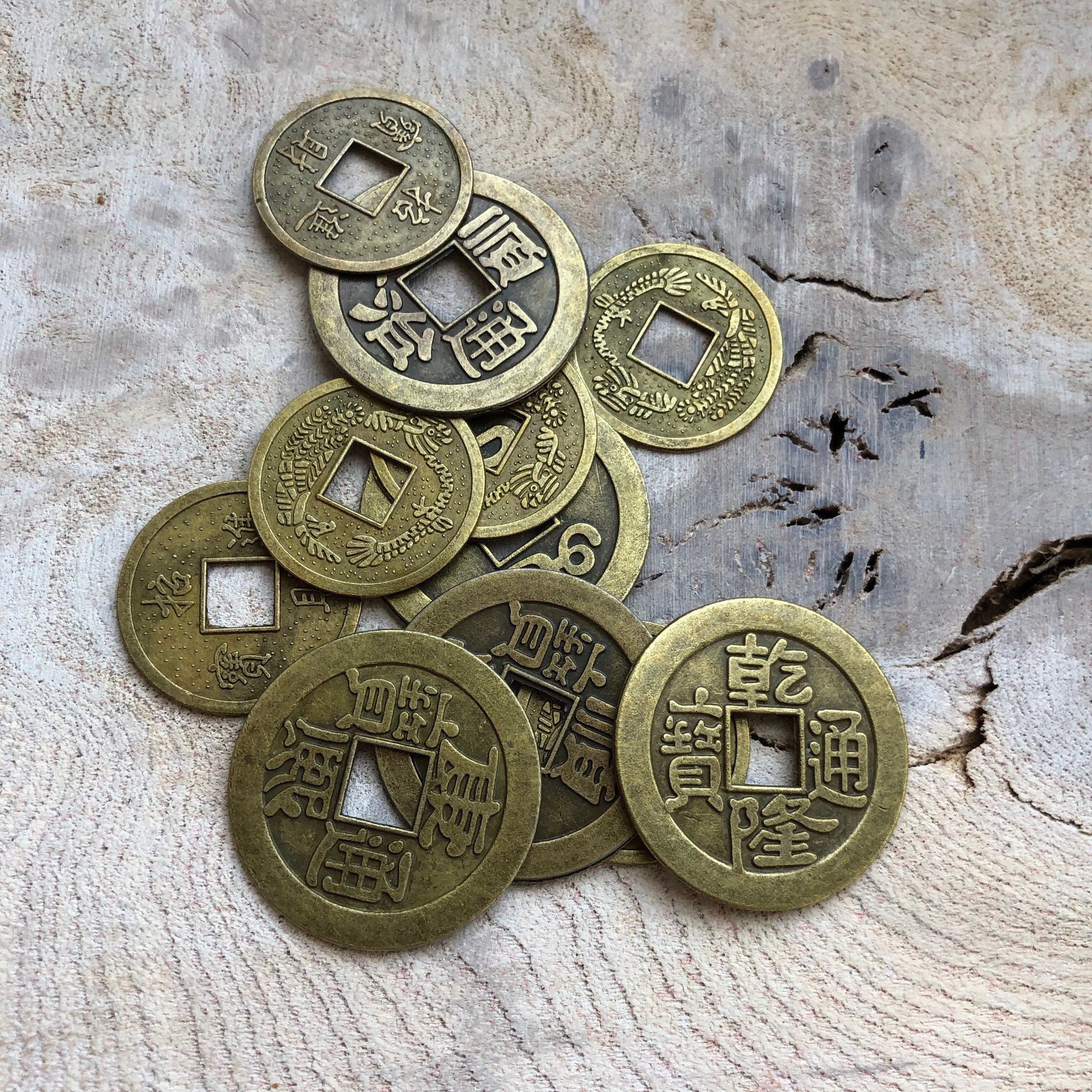 Chinese Money Coins Set Of 3 Abundance - Etsy Nederland