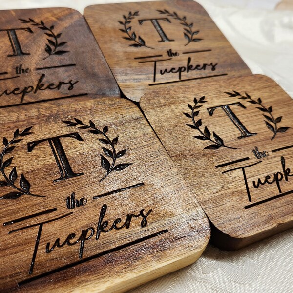Laser Engraved Coasters - Etsy