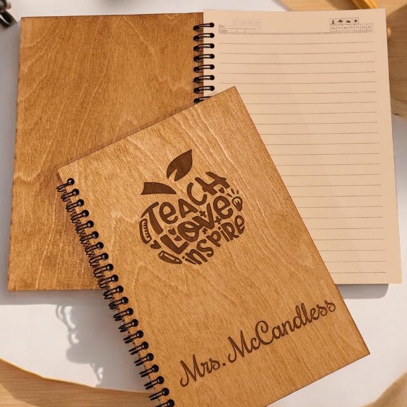 Wood Notebook - Etsy