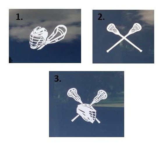 Lacrosse Player Sticker Lax Decal Lacrosse Sport Window Decal - Etsy