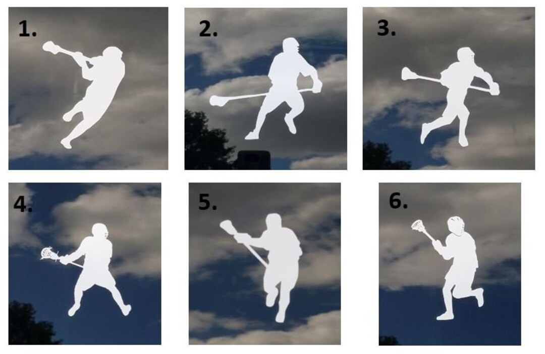 Lacrosse Player, Sticker, Lax Decal, Lacrosse Sports, Window Decal, LAX ...