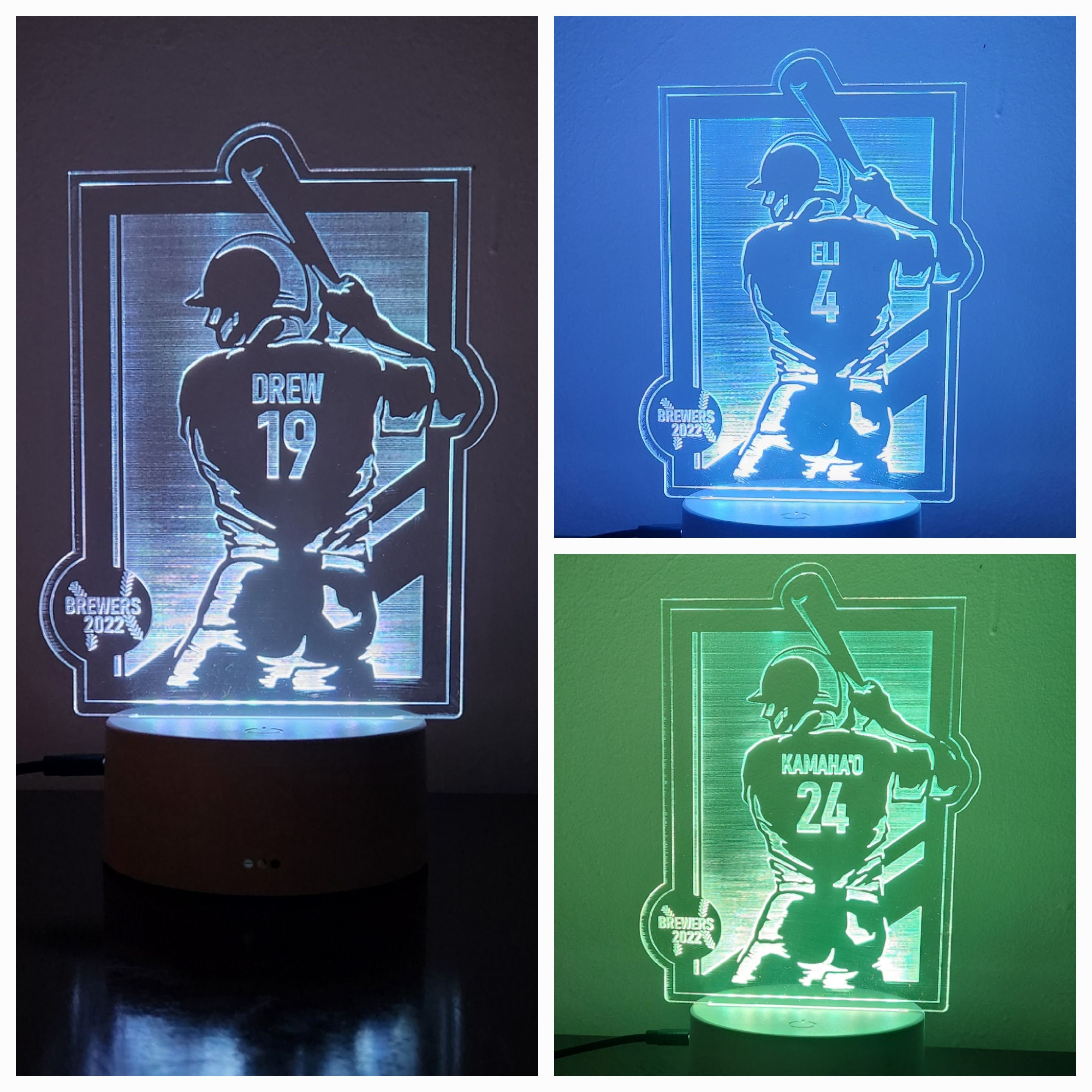 Baseball LED Light Stadium Series Sports Fan Engraved Gift - Etsy