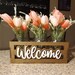Welcome Planter Box, Mason Jar Centerpiece, Succulent Planters, Modern ...