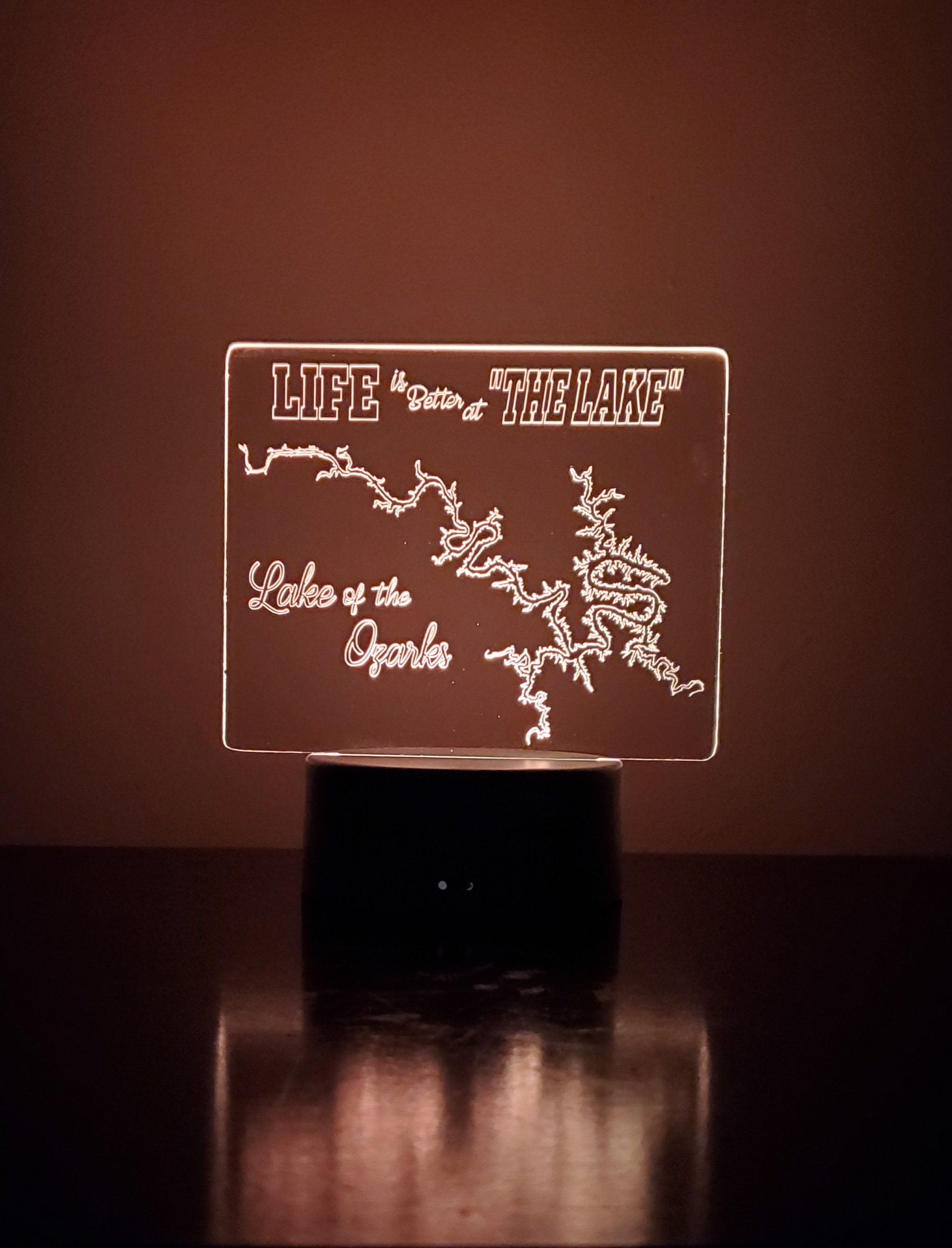 Lake of the Ozarks LOTO Map Life is Better Bar Decor Lake - Etsy
