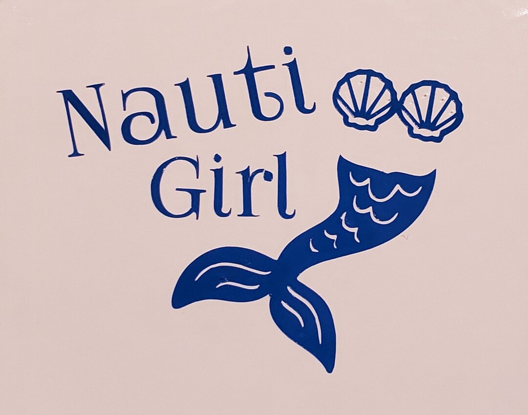 Nauti Girl Decal, Bad Buoy, Boating, Boat Life, Htv,vinyl Decal,can ...