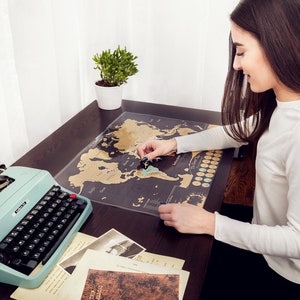 Scratch Map World Poster, Travel Journal Scratch off / Carte Du Monde à ...