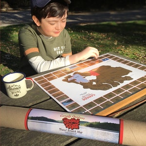 Canada Travel Scratch Map Poster - A National Parks Journal for Camping ...