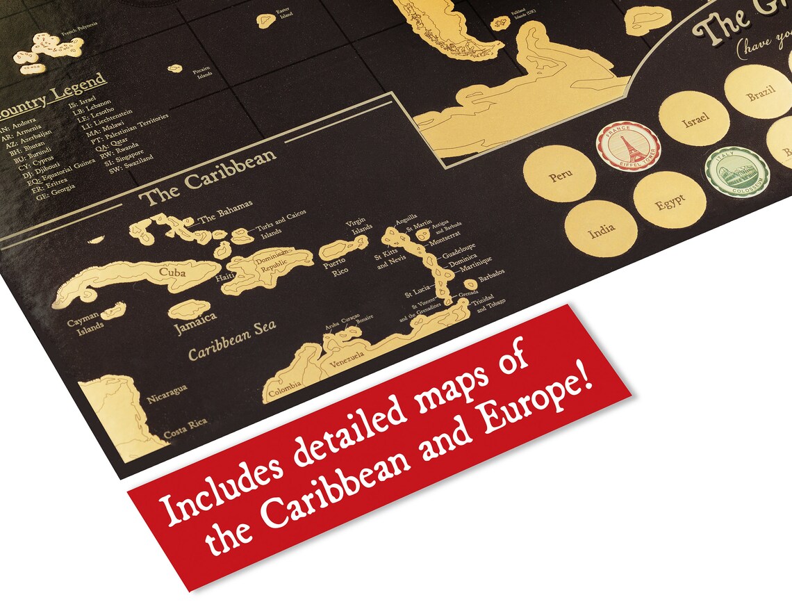 Scratch off World Map Poster Travel Journal as Travel Decor / | Etsy Canada