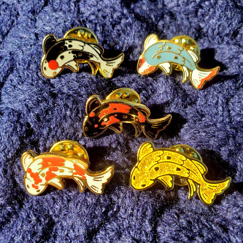 Koi Fish Brooch - Etsy