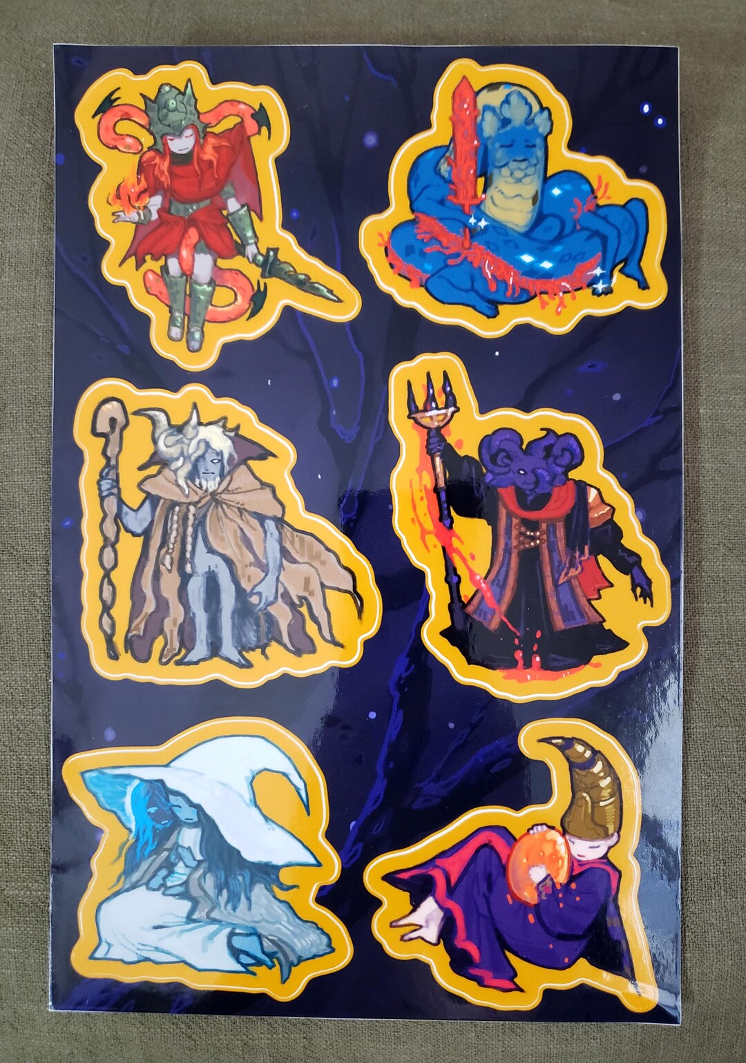 Dark Elden Ring Sticker Sheet - Etsy