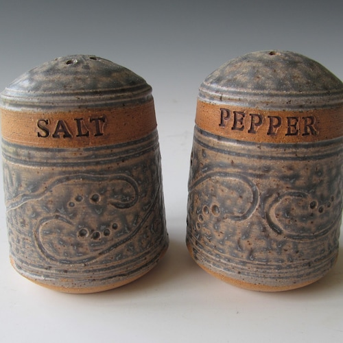 Glazed Ceramic Salt and Pepper Shakers - Etsy