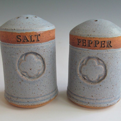 Glazed Ceramic Salt and Pepper Shakers - Etsy