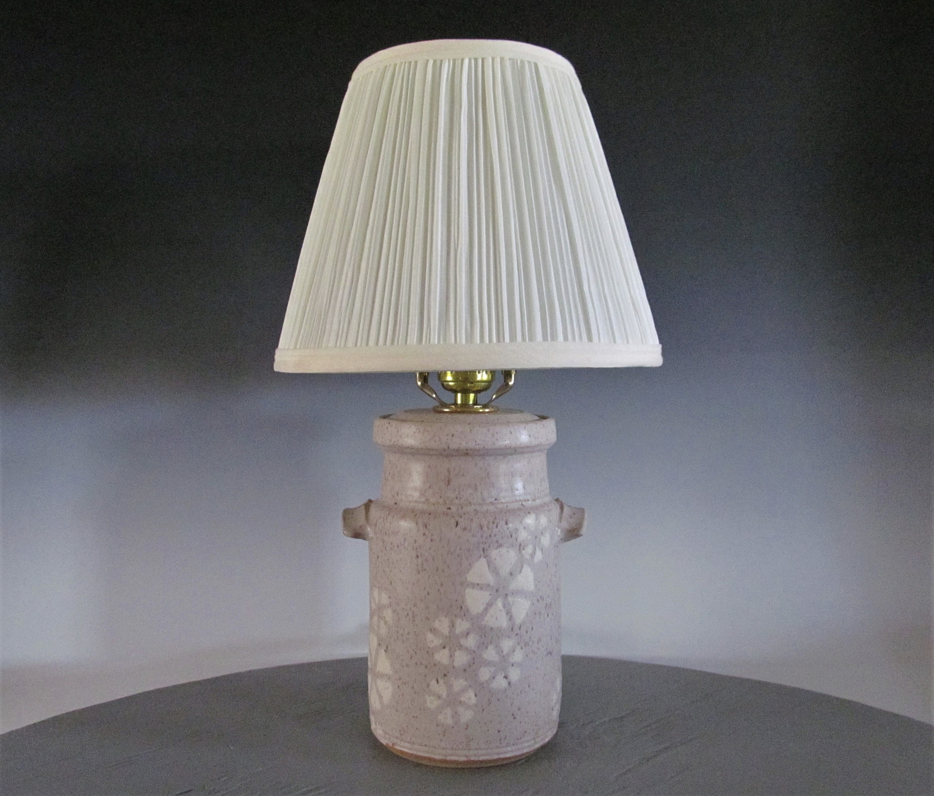 Ceramic Pottery Stoneware Wheel-thrown Crock Lamp Handmade One | Etsy