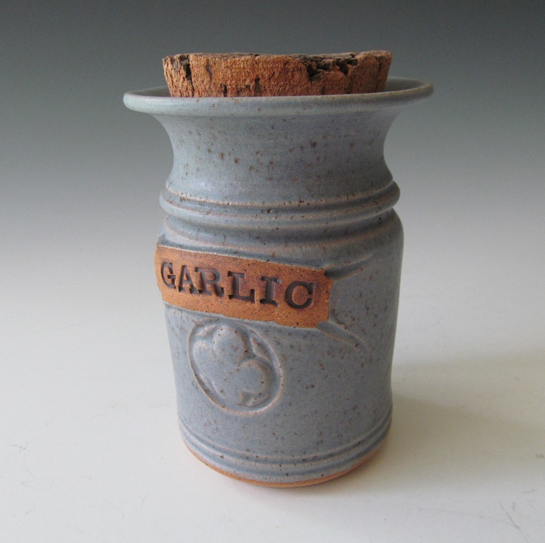 Garlic Keeper Handmade Stoneware One of a Kind - Etsy