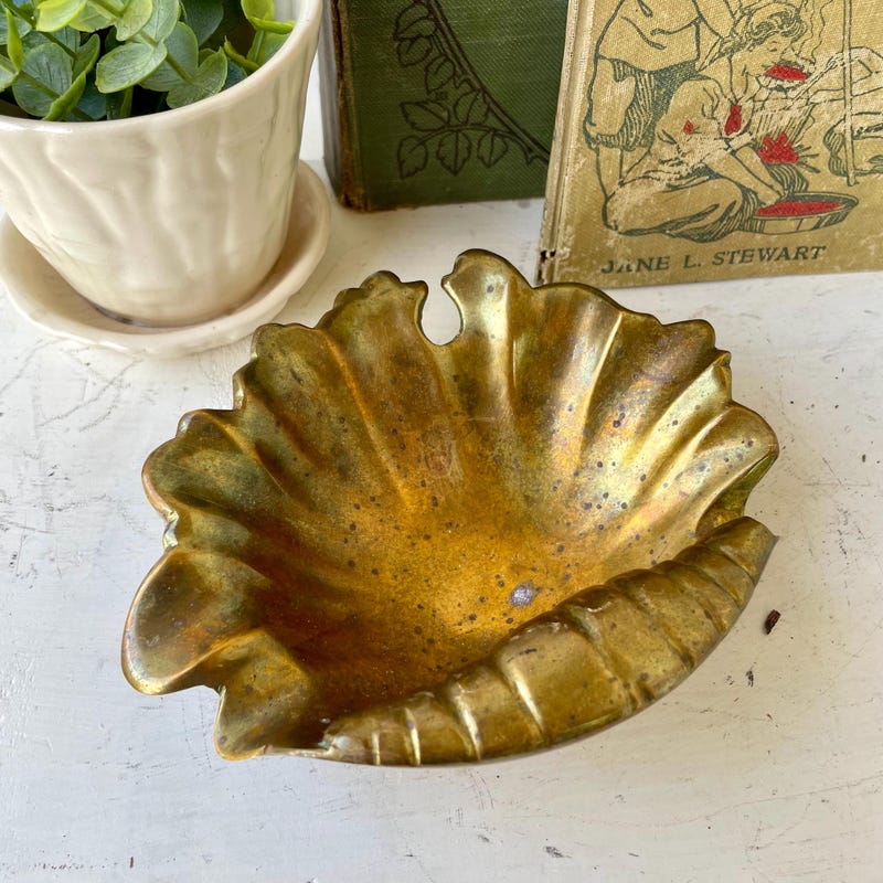 Brass Shell Dish - Etsy