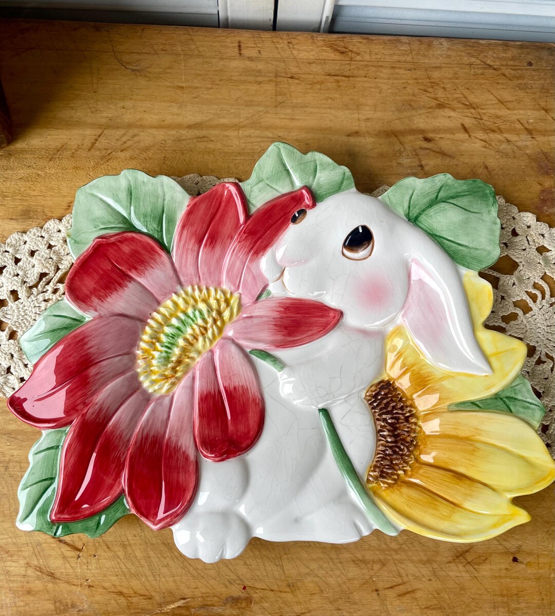 Fitz and Floyd Bunny Canapé Plate Platter Bunny Blooms Easter Spring - Etsy
