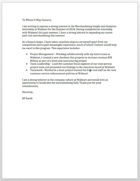 Professional Cover Letter Template - Etsy