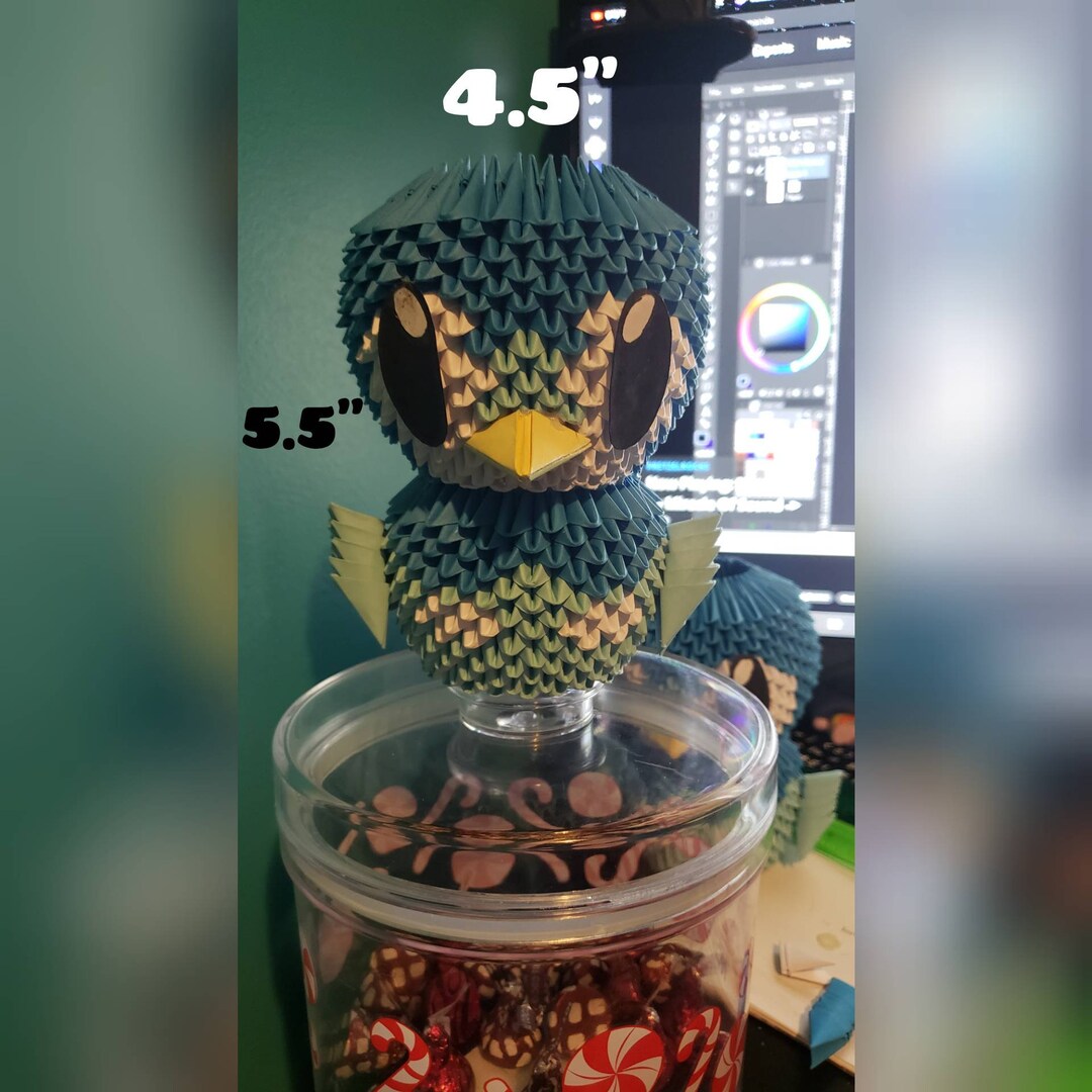 3D Origami Piplup - Etsy