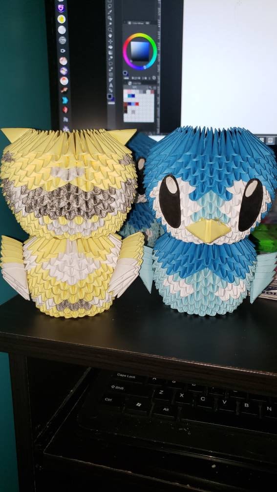 3D Origami Piplup - Etsy