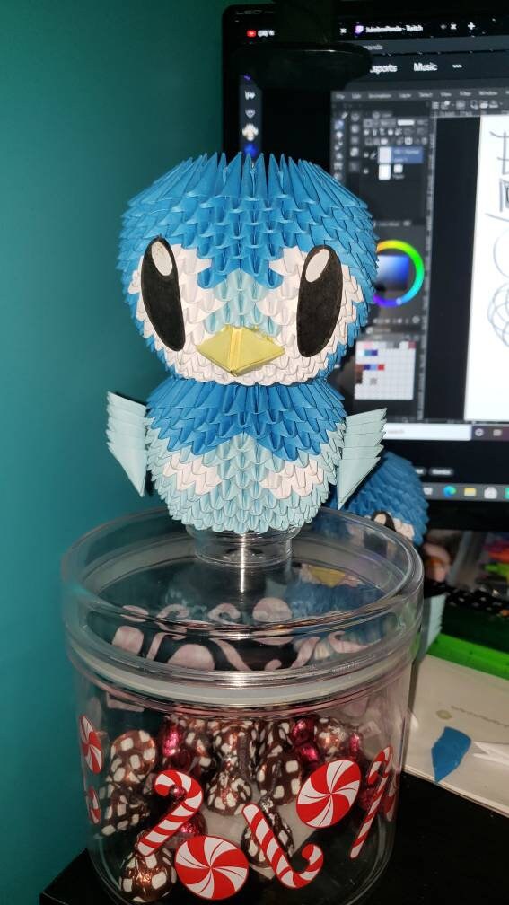 3D Origami Piplup - Etsy