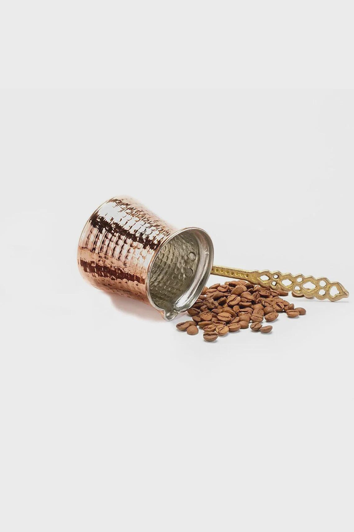 Handmade Copper Coffee Pot Set of 3 – Cezve Style Coffee Maker ...