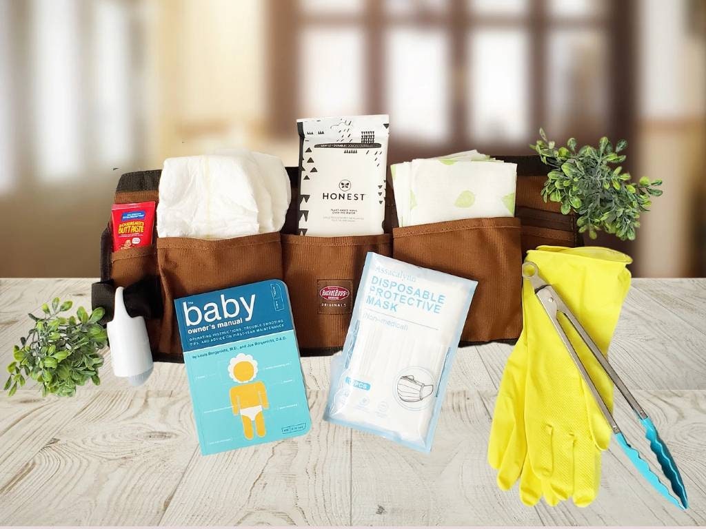 Daddy Diaper Toolbelt in Brown or Gray With Baby's - Etsy