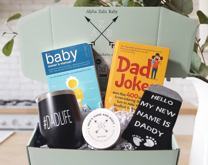 New Daddy Gift Box, Dad Gift Basket, Pregnancy Gift, Gift for Men, Gift ...