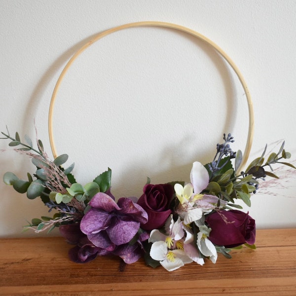 Floral Hoop Centerpiece - Etsy UK