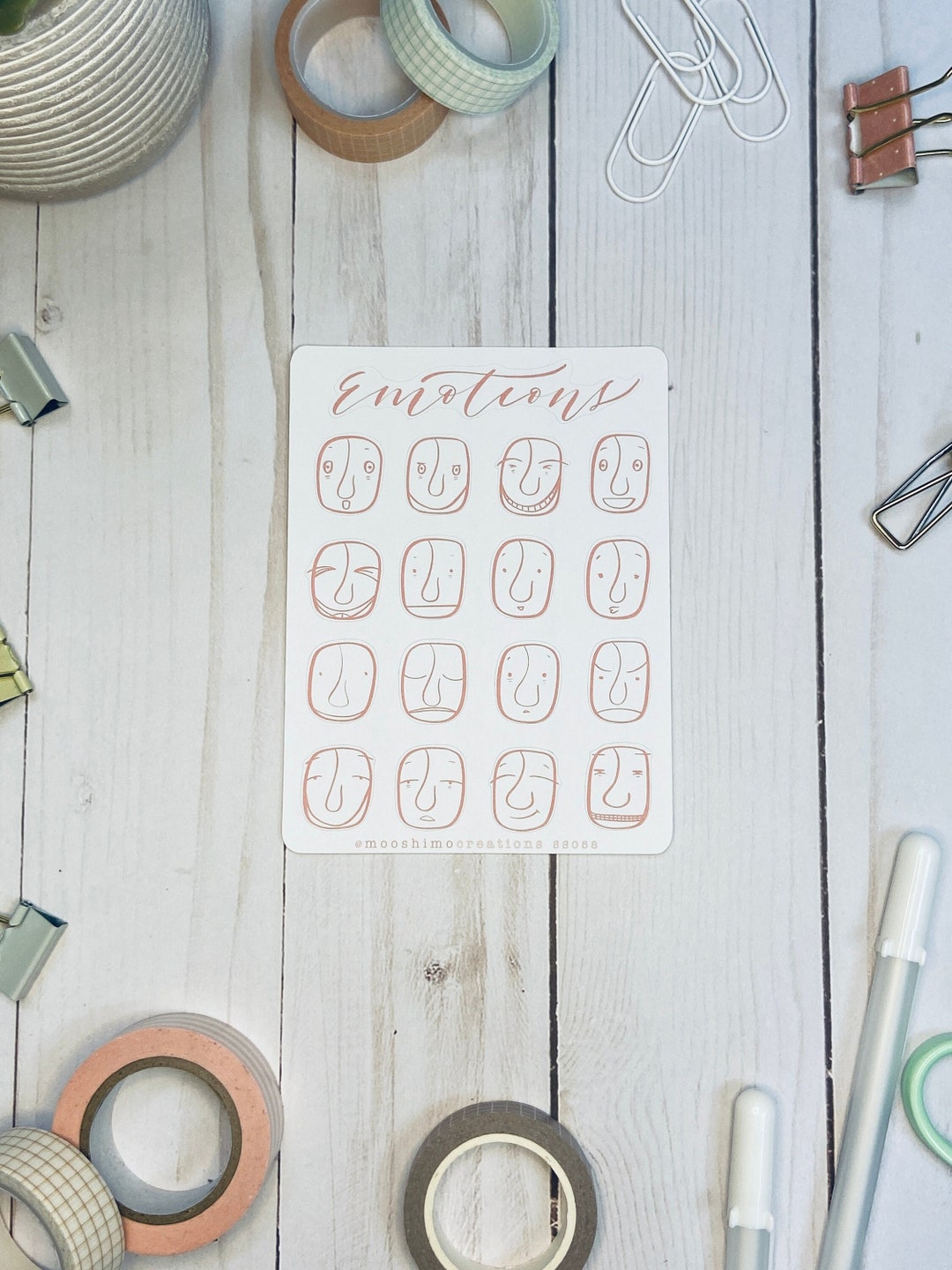 Mood Planner Stickers Mood Tracker Stickers Emotion Stickers Fun ...