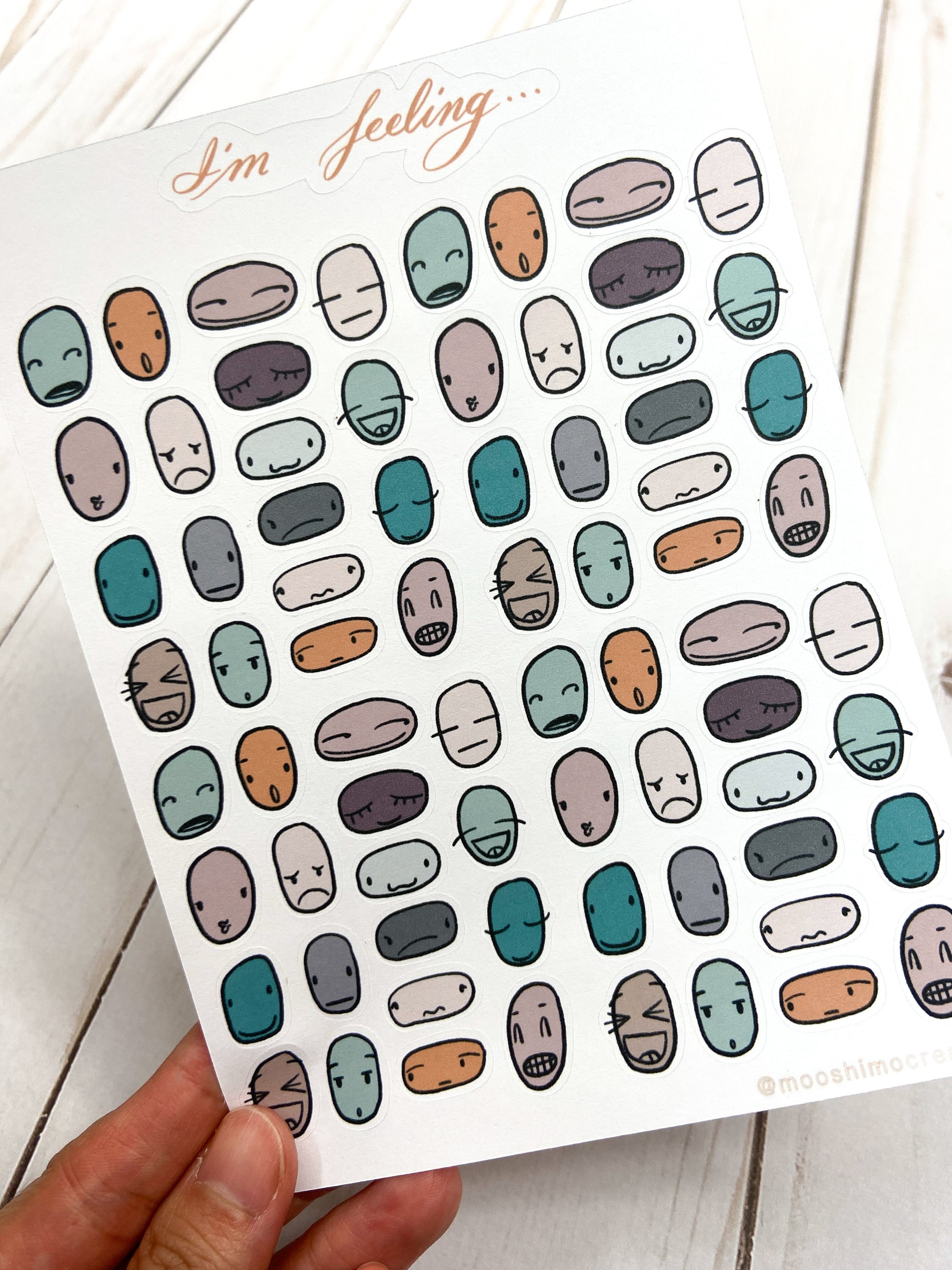 Mood Tracker Stickers Planner Stickers Bujo Stickers - Etsy