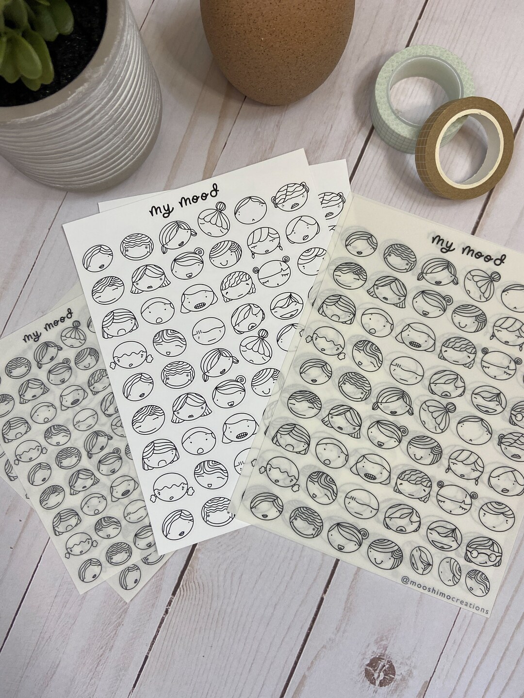 Mood Planner Stickers Mood Tracker Stickers Fun Journaling Stickers ...