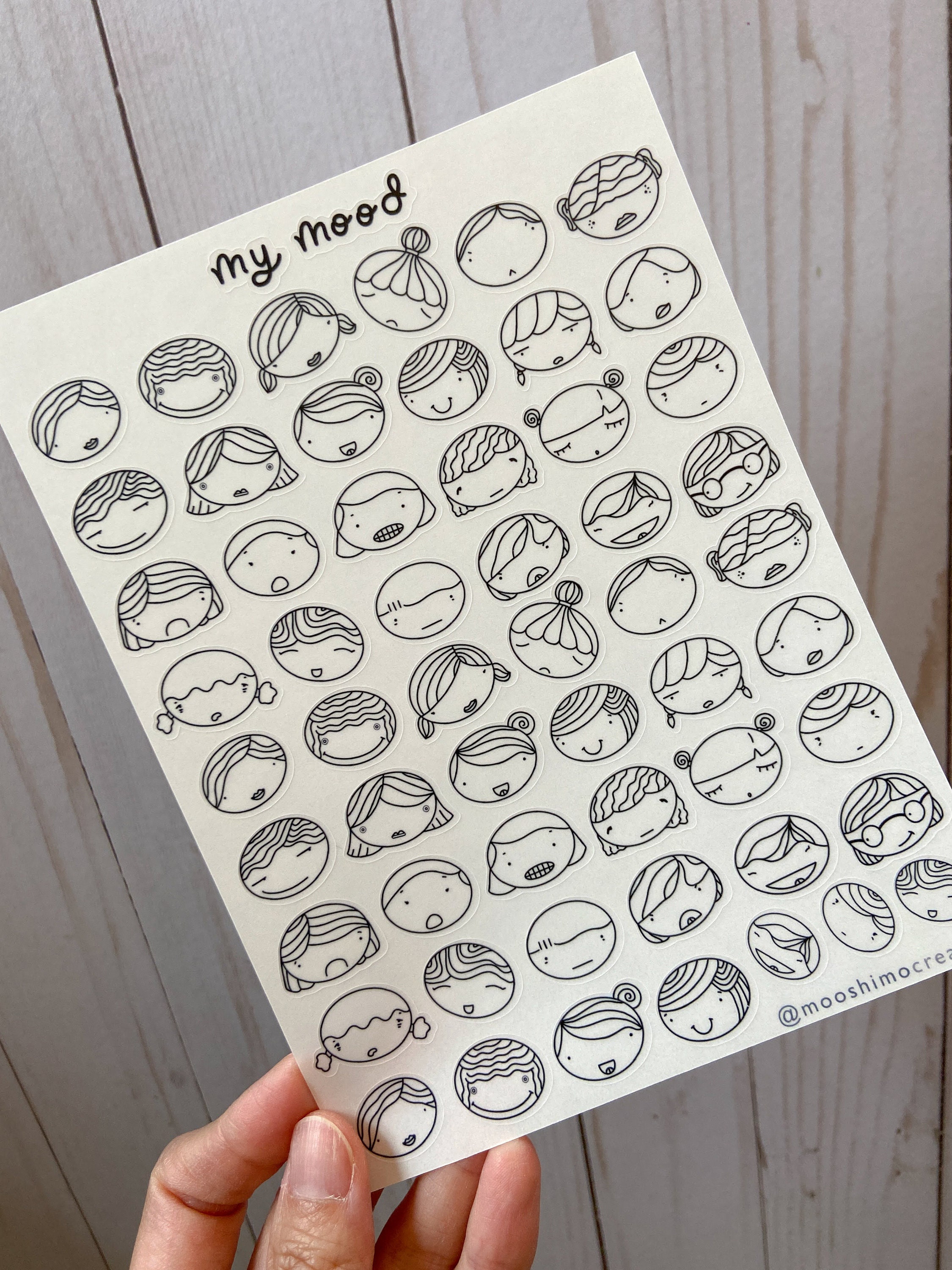 Mood Planner Stickers Mood Tracker Stickers Fun Journaling | Etsy