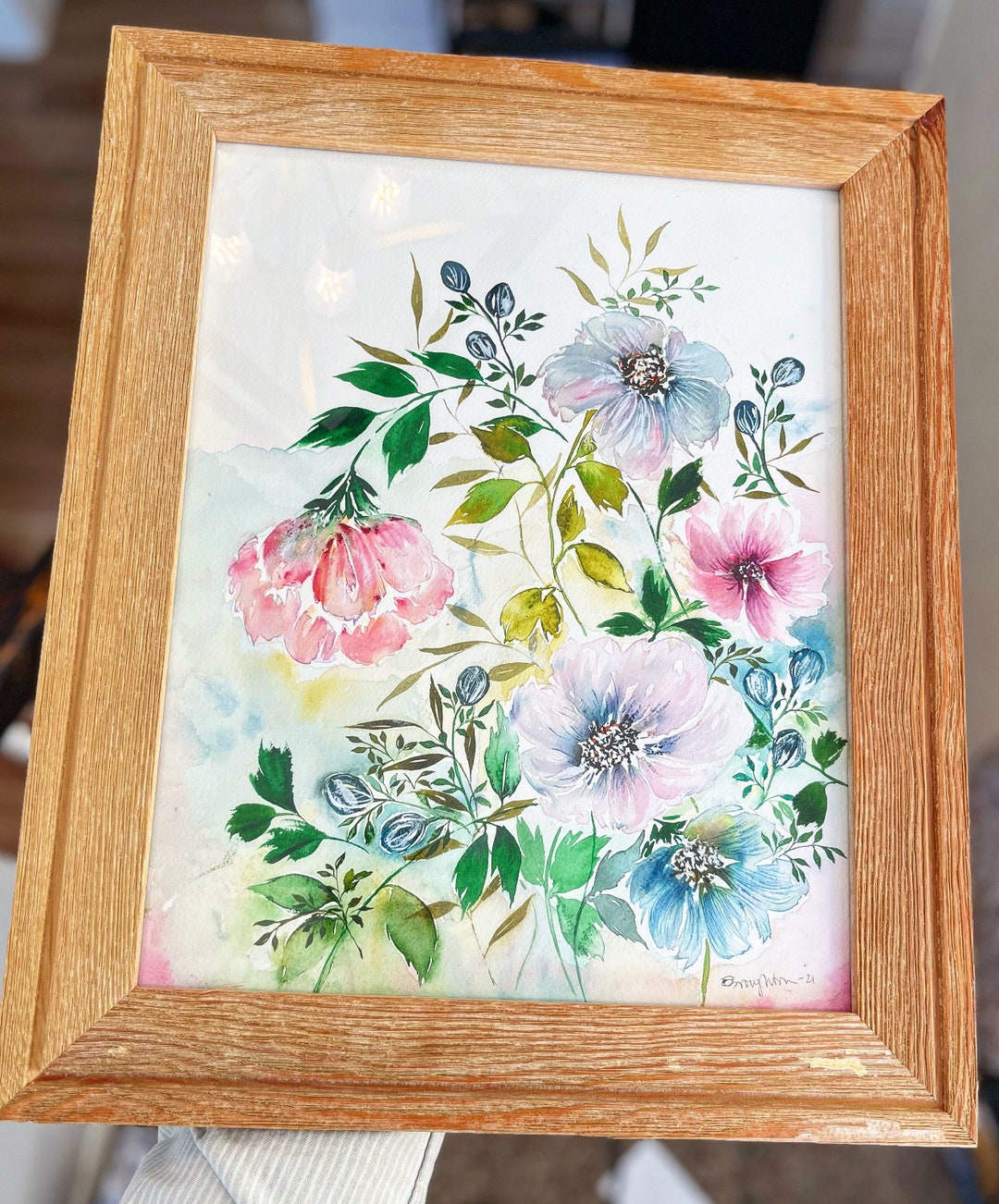 ORIGINAL: Color Wheel Meadow Original 11x14 - Etsy