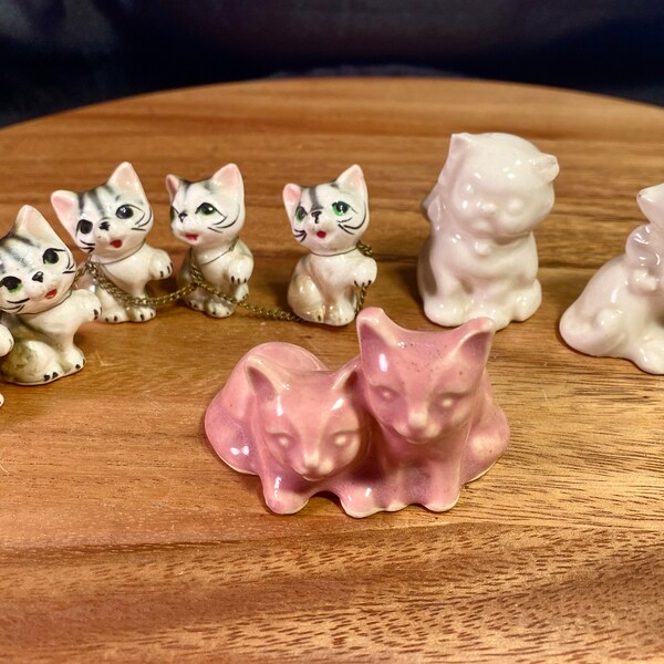 Pottery Cat Figurines - Etsy
