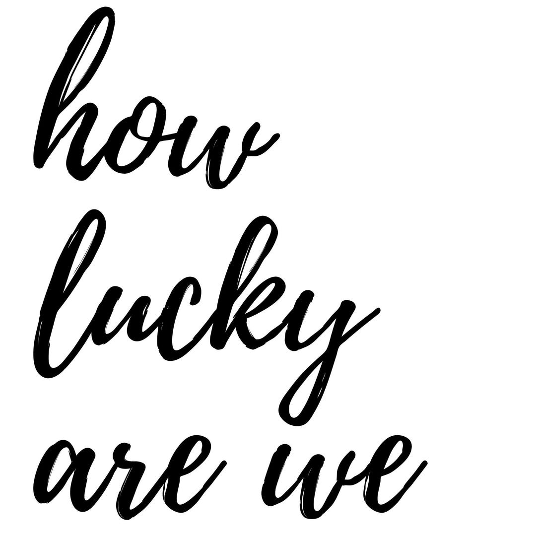 How Lucky Are We Print Zach Bryan Wall Art - Etsy