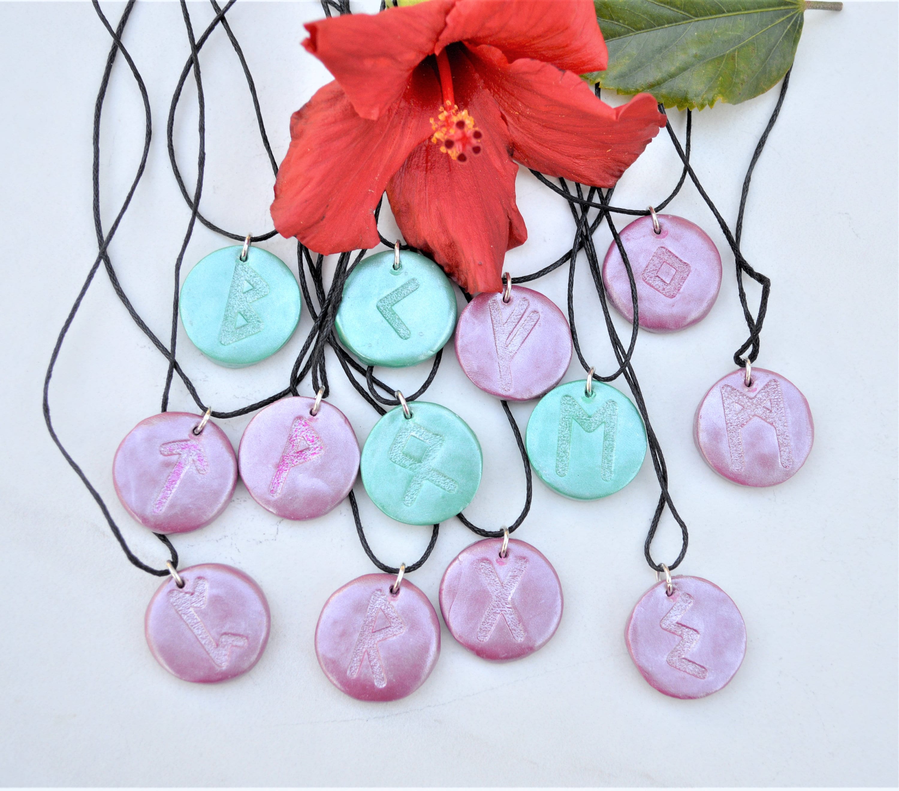 Viking Runes Necklace for Luck Protection Prosperity | Etsy